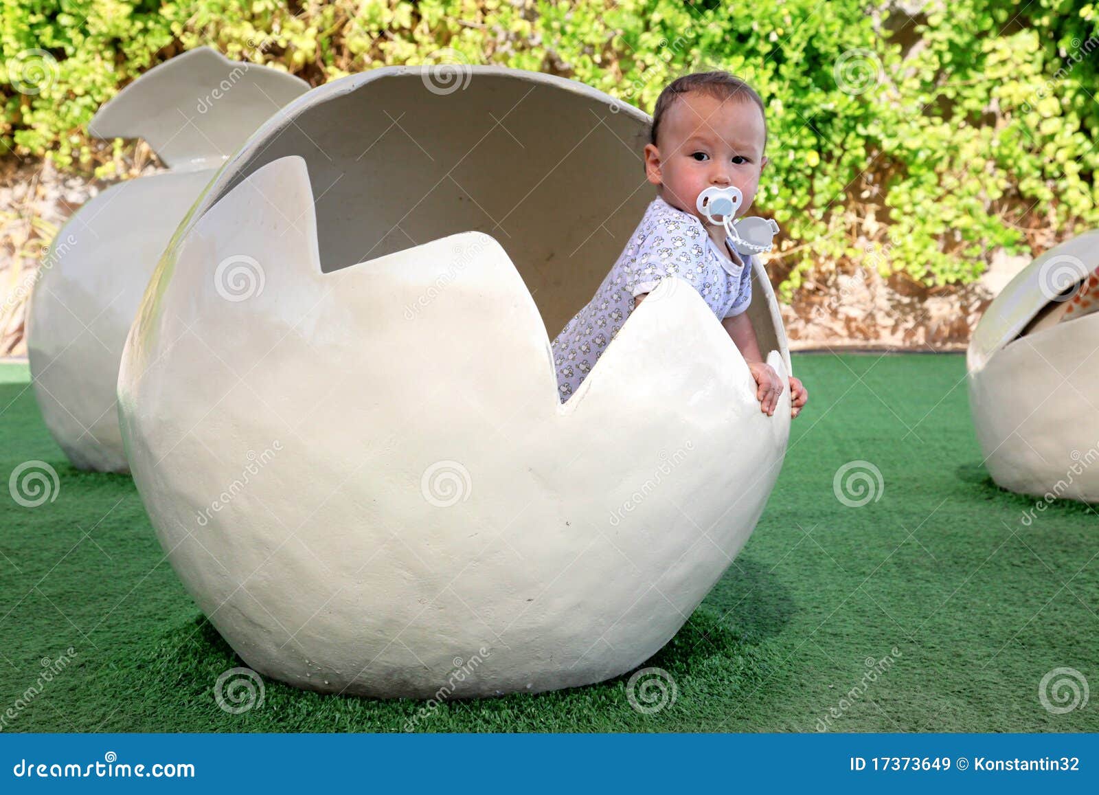 Baby in egg stock image. Image of isolated, european - 17373649