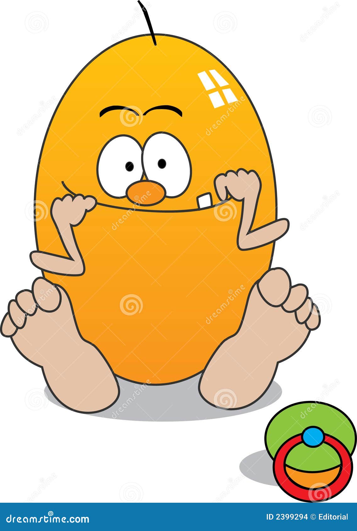 Baby Egg Vector stock vector. Illustration of scrambled - 2399294