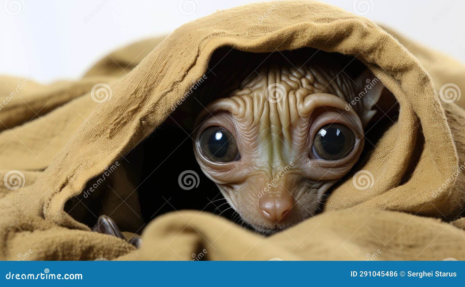 A Baby Egyptian Sphinx is Wrapped in a Blanket, AI Stock Photo - Image ...
