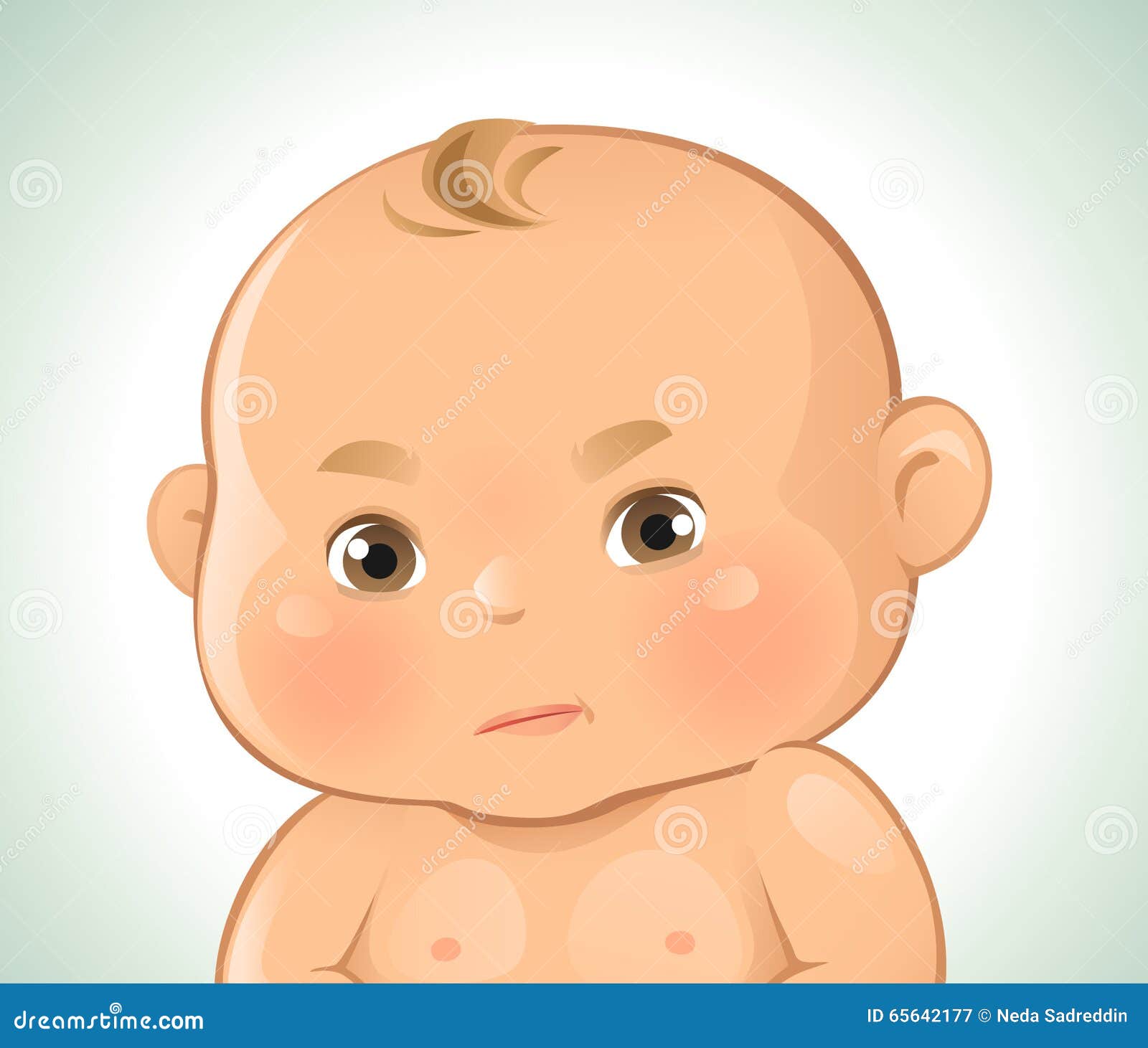 Baby Emotions- Mad stock vector. Illustration of banner - 65642177