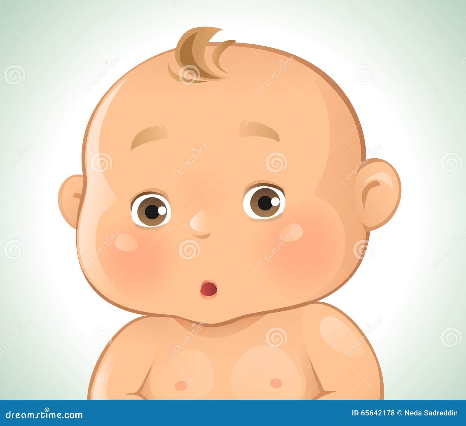 Baby Emotions- Surprised stock vector. Illustration of card - 65642178