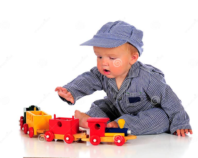 Baby Engineer stock image. Image of wood, adorable, white - 15700395