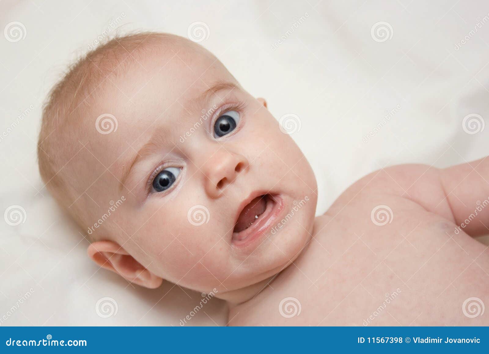 Baby with expression stock photo. Image of baby, look - 11567398