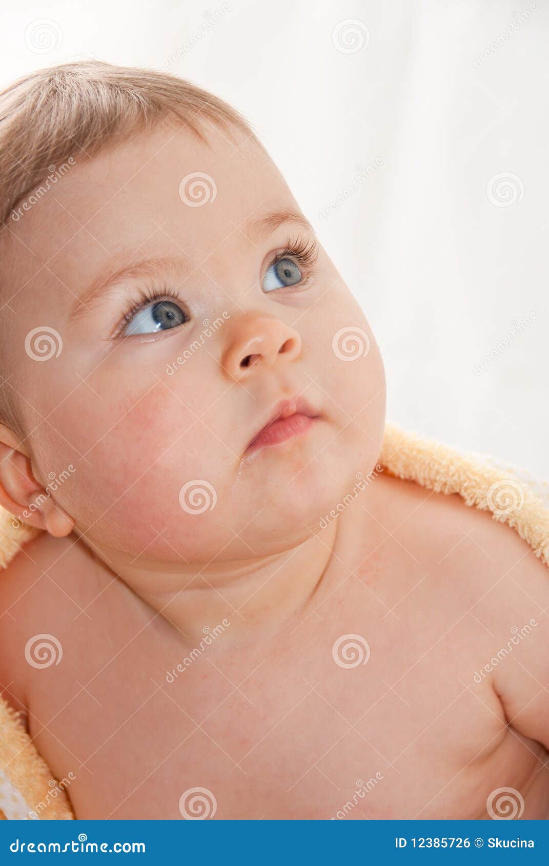Baby face stock photo. Image of little, towel, face, children - 12385726