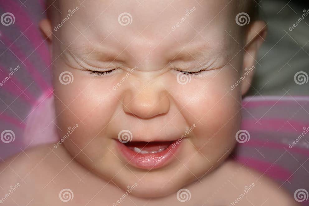Baby face stock photo. Image of squinting, laugh, smiling - 3321176
