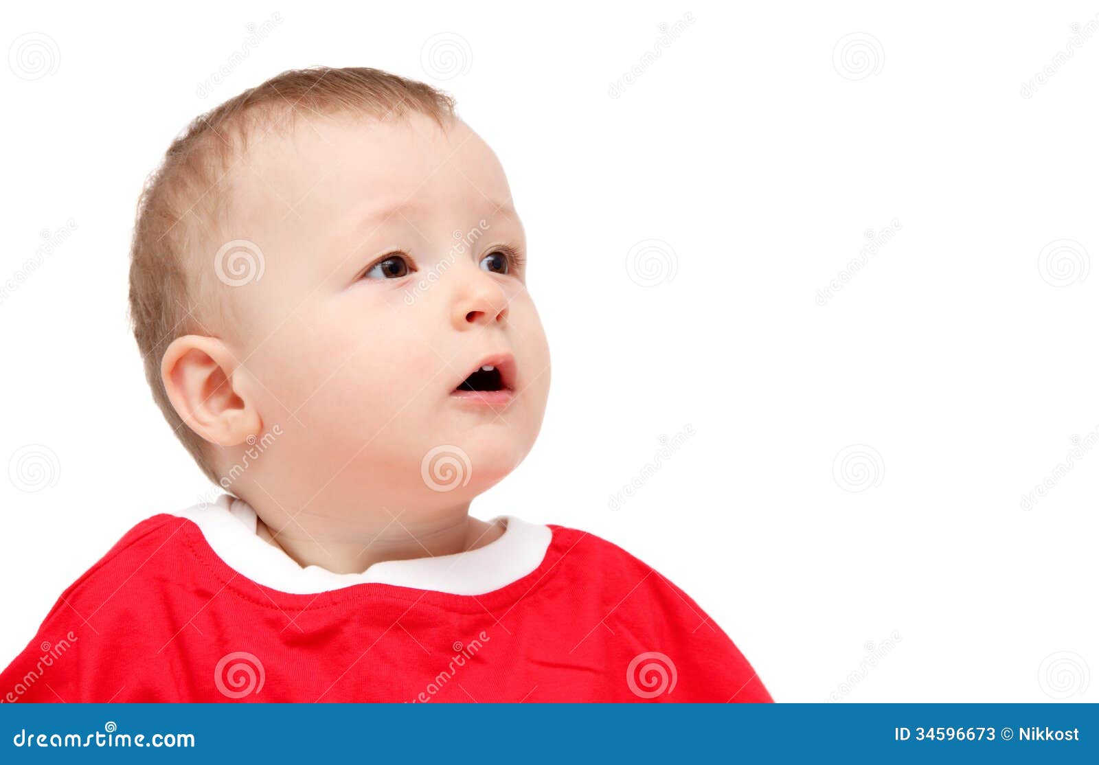 Baby face stock image. Image of studio, small, isolated - 34596673