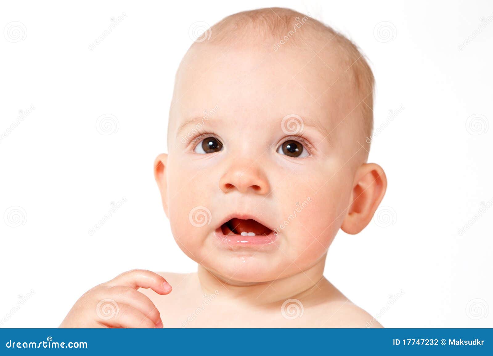 Baby face, close-up stock photo. Image of people, brown - 17747232