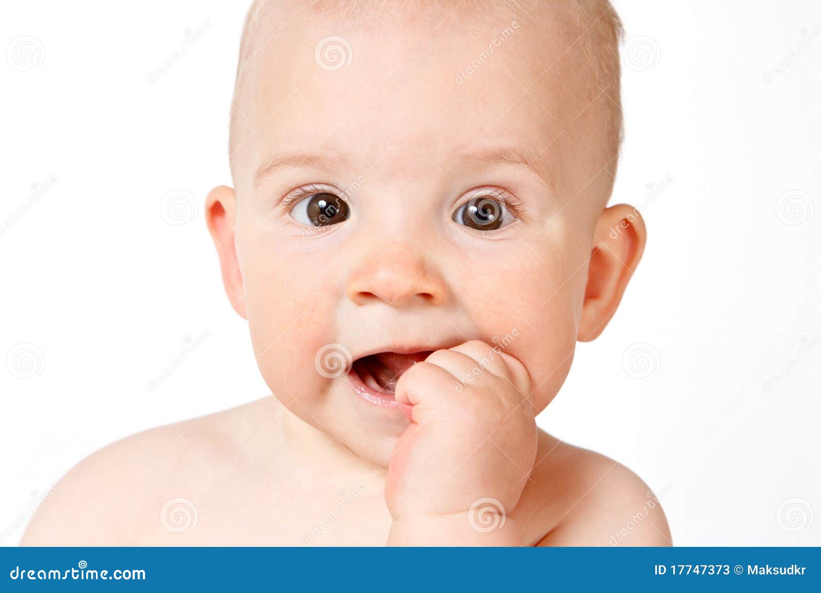 Baby face, close-up stock image. Image of close, behavior - 17747373