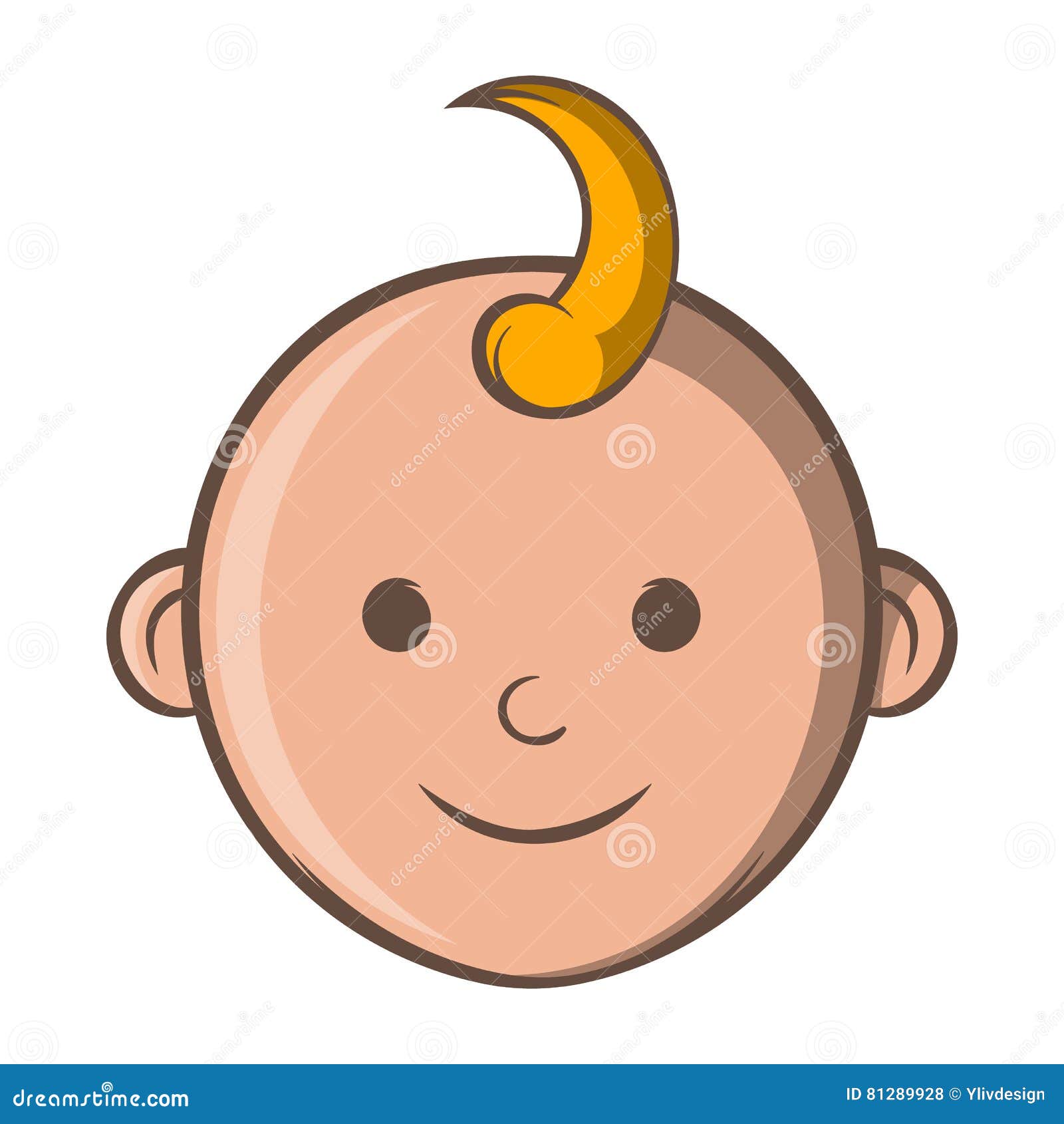 Baby Face Icon, Cartoon Style Stock Vector - Illustration of cartoon ...