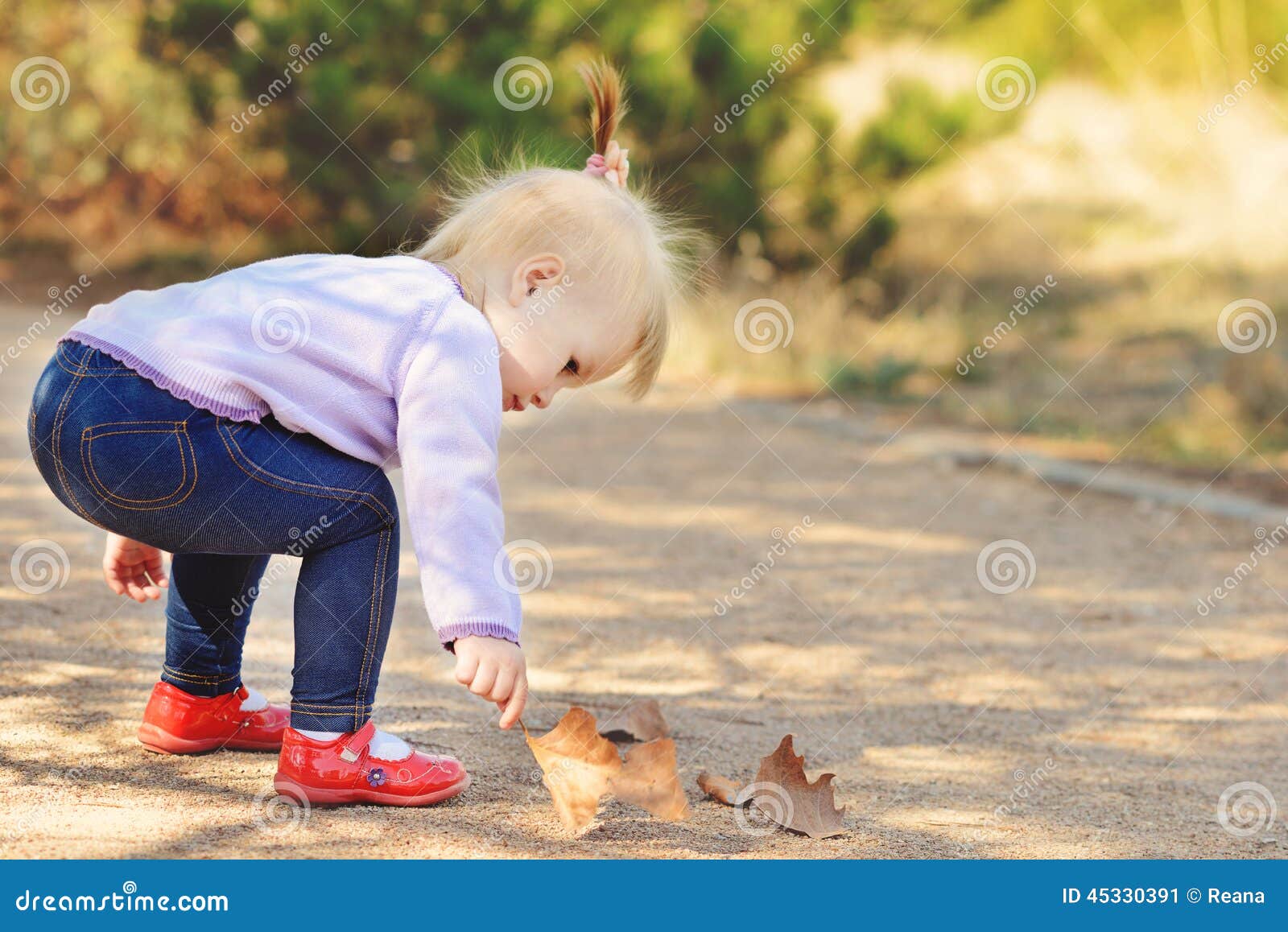 Baby in fall time stock image. Image of fall, outdoor - 45330391