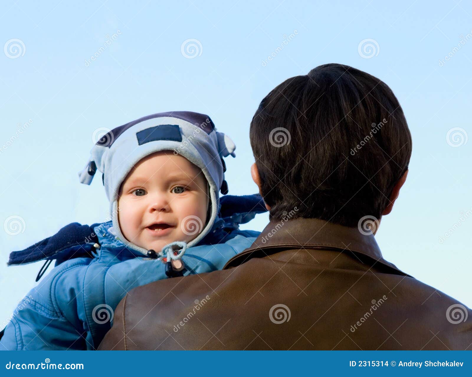 Baby and father stock photo. Image of expression, child - 2315314