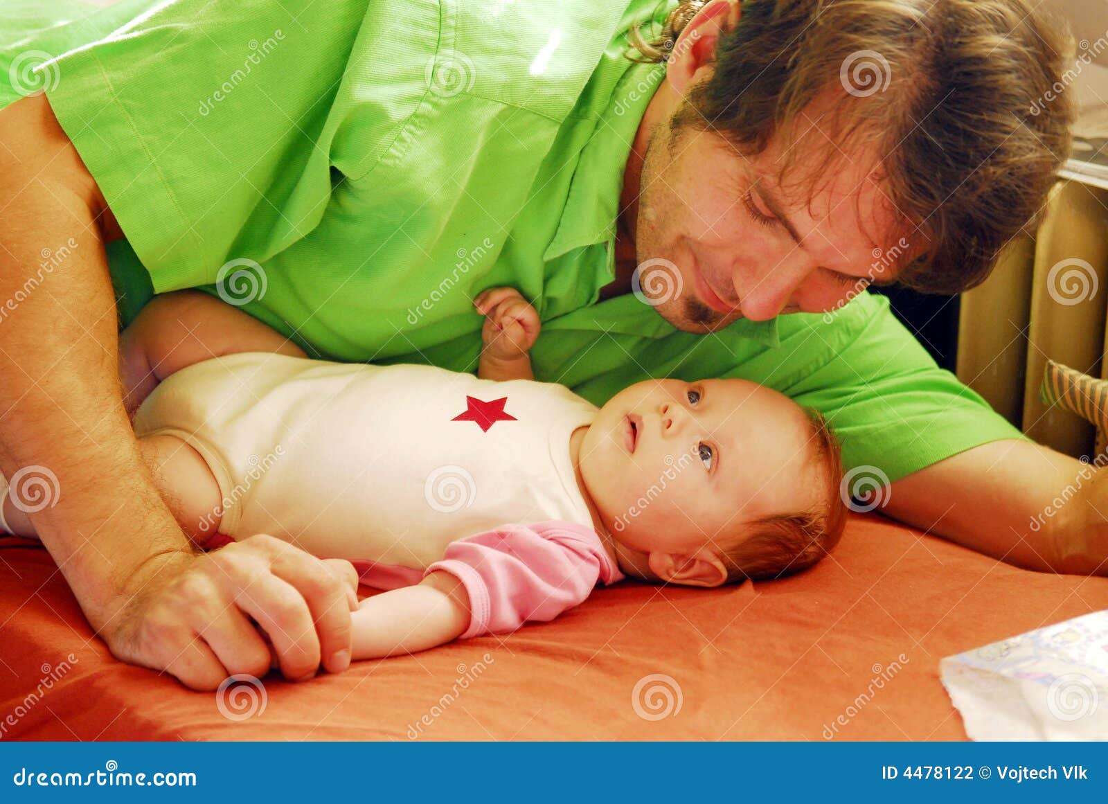 Baby And Father Picture. Image: 4478122