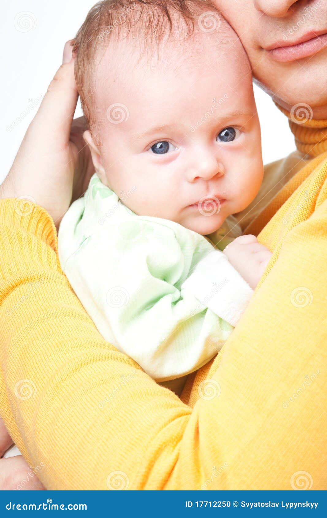 Baby in father hands stock photo. Image of born, adorable - 17712250