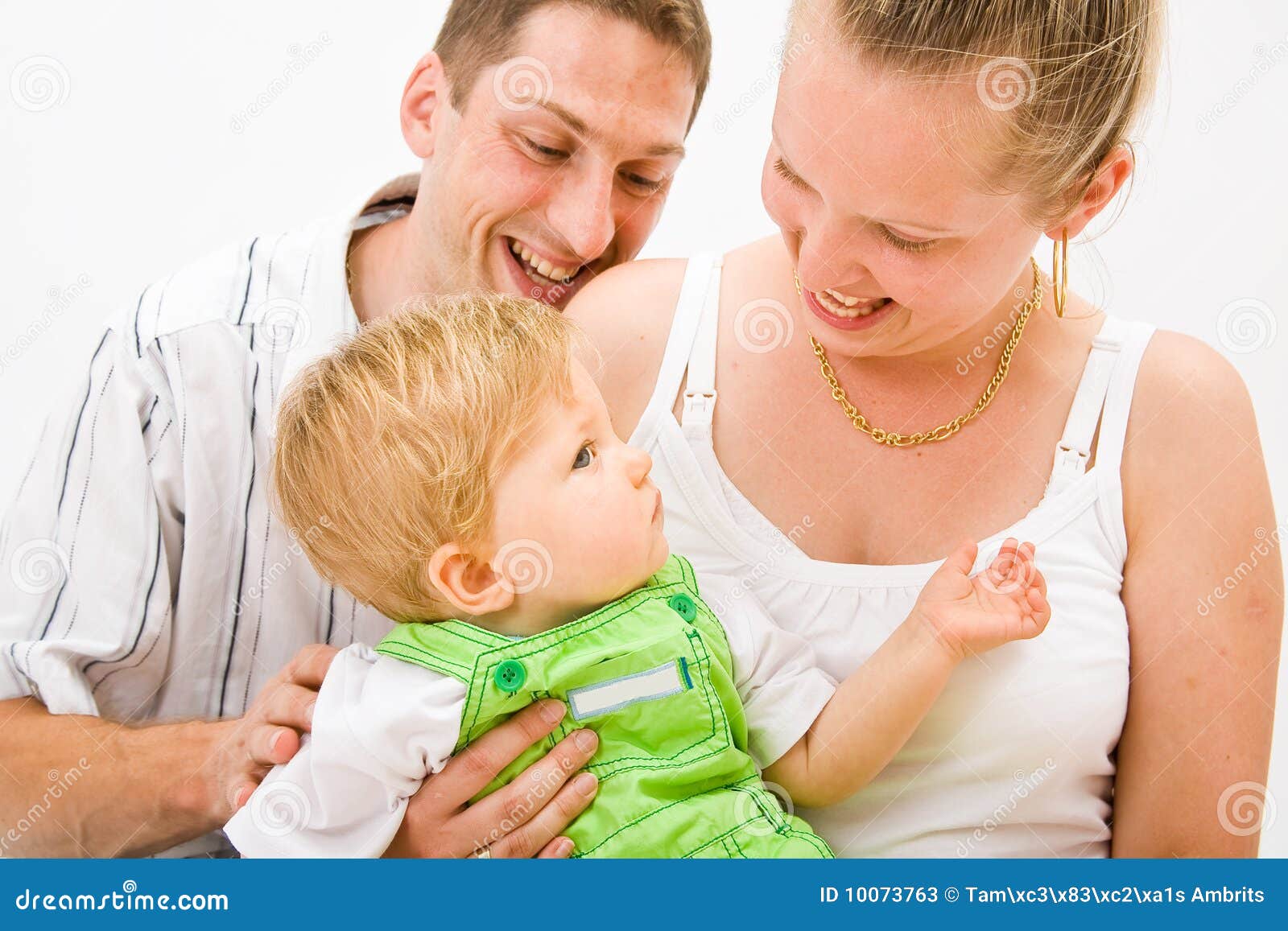 Baby, father and mother stock image. Image of caucasian - 10073763