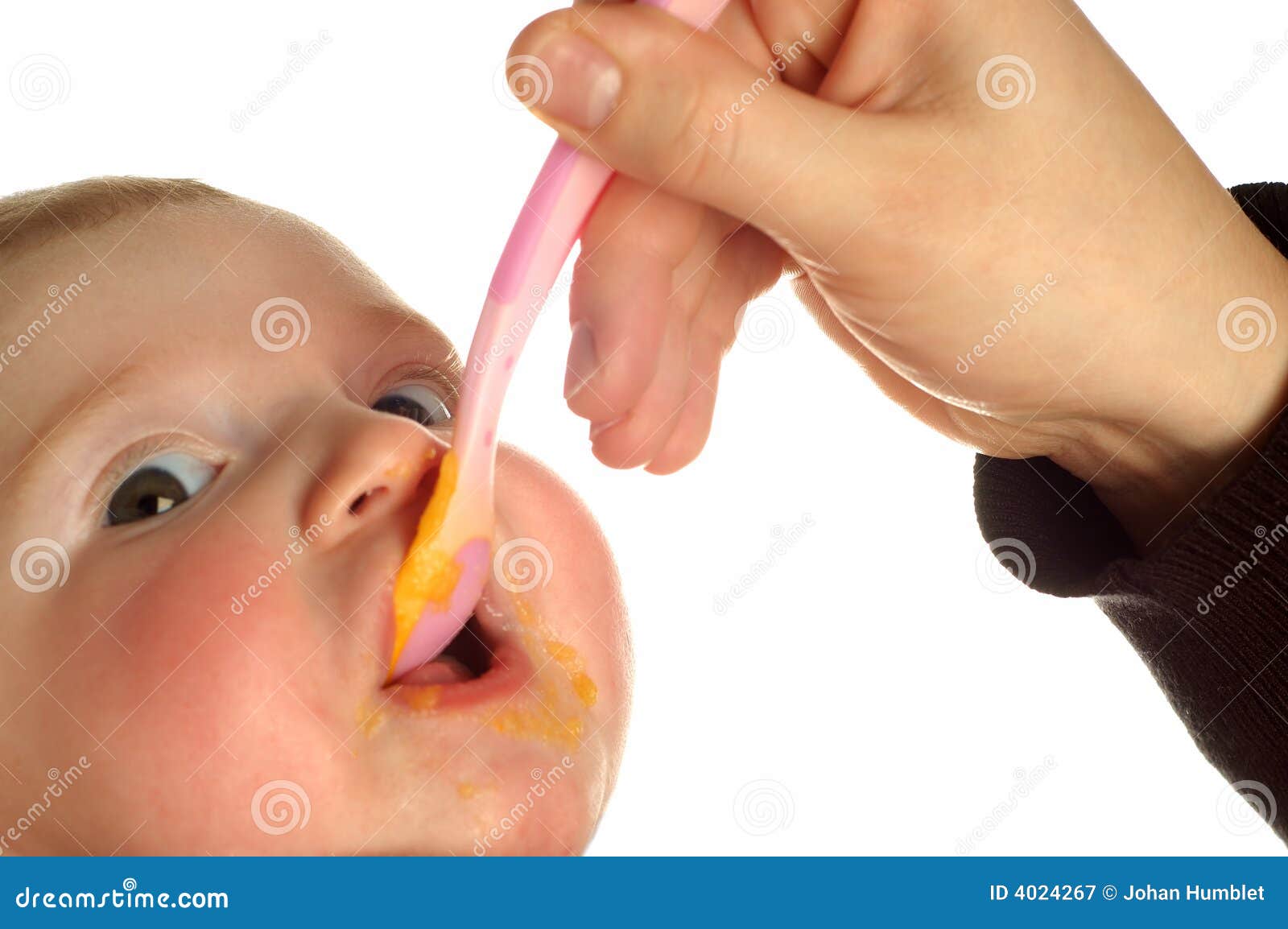 Baby feeding stock image. Image of feeding, offspring - 4024267