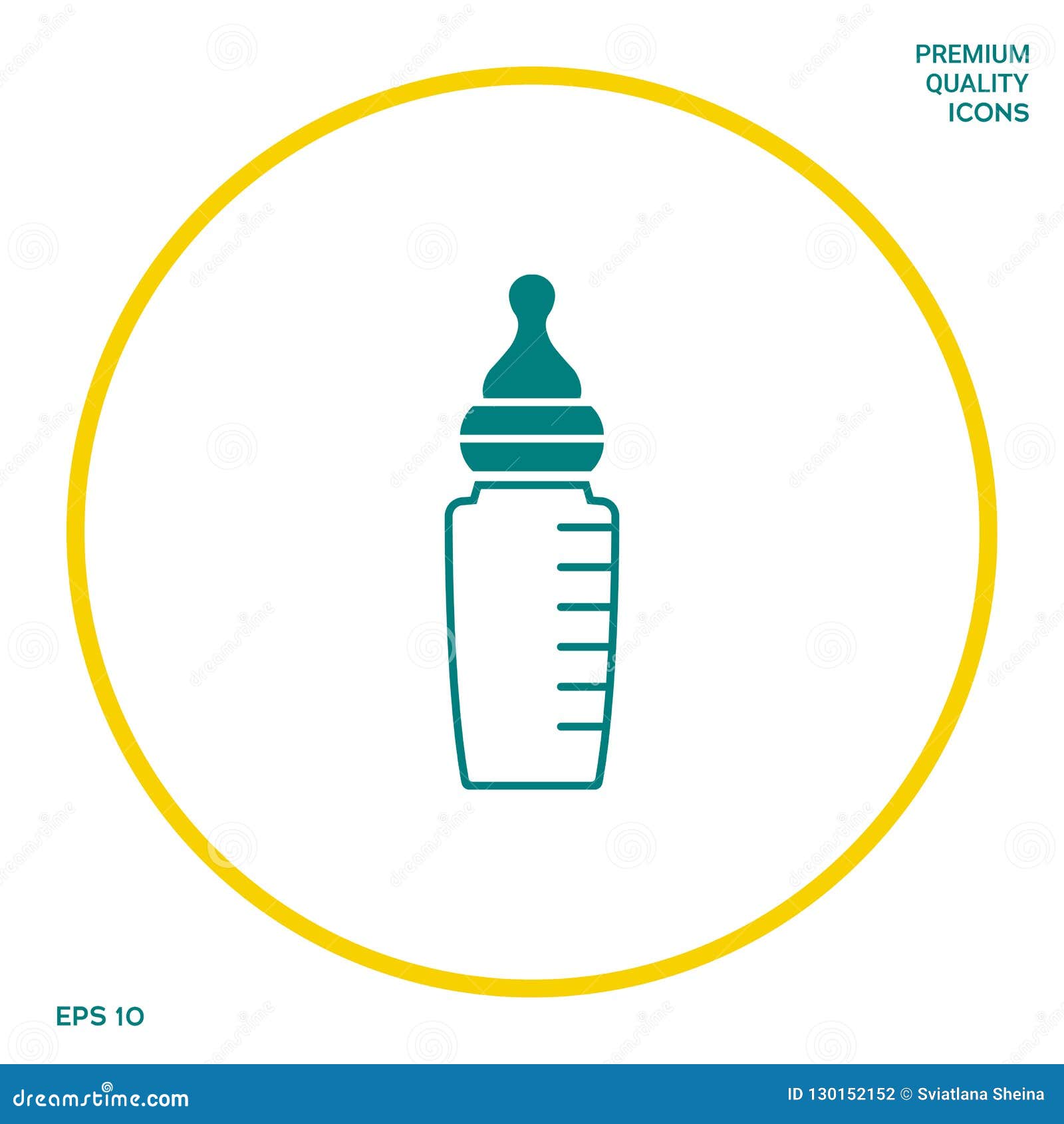 Baby Feeding Bottle Icon. Graphic Elements for Your Design Stock Vector ...