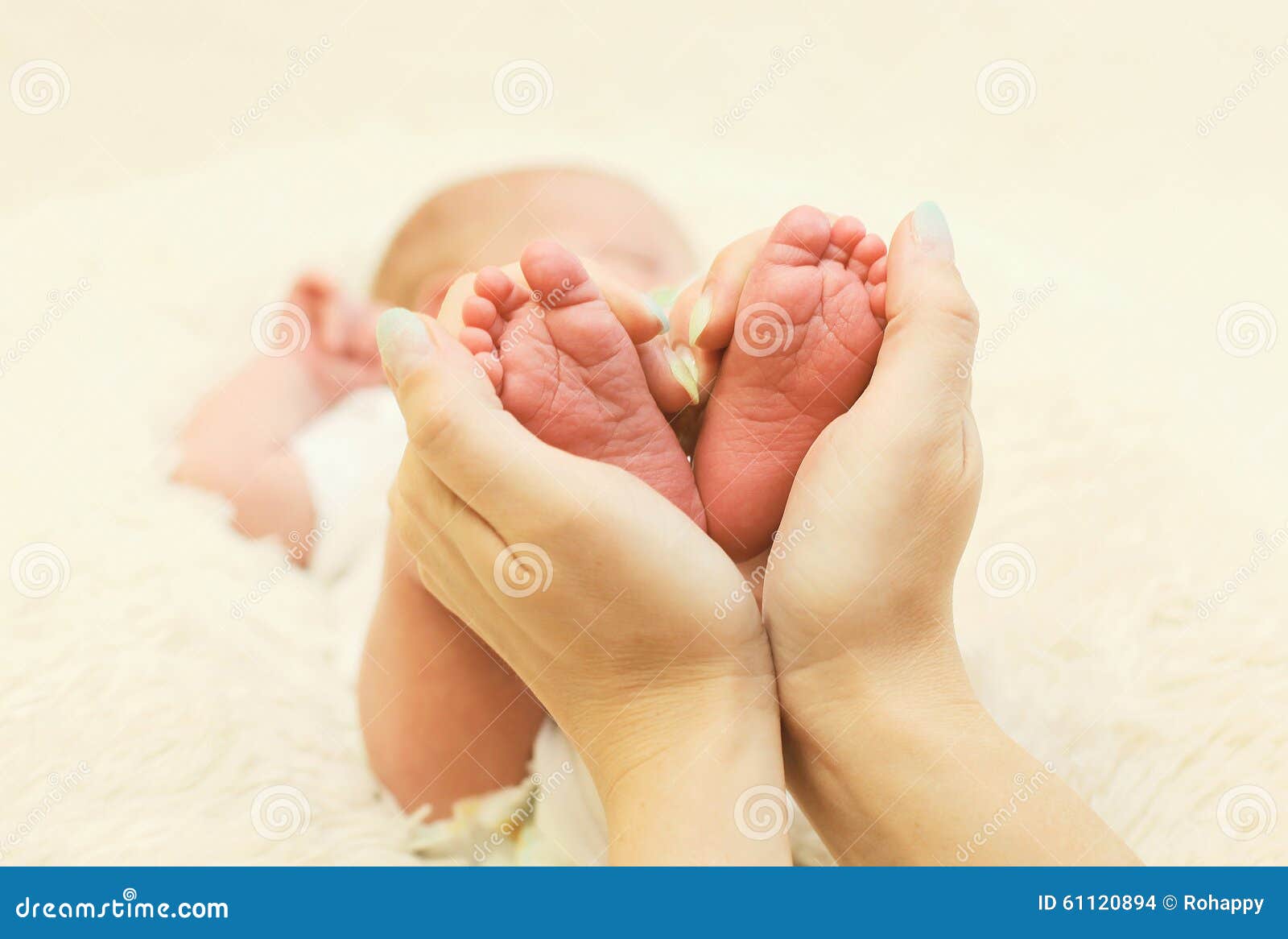 Baby Feet in Shape Heart Closeup Home Stock Photo - Image of cute, life ...