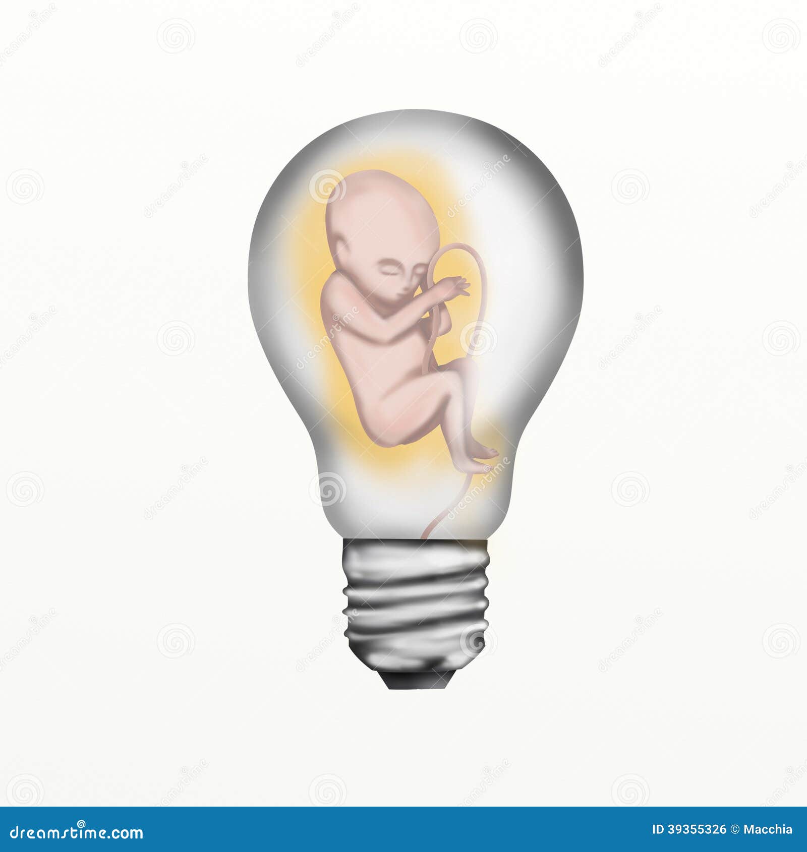 Baby Fetus Inside Bulb Stock Illustrations – 2 Baby Fetus Inside Bulb ...