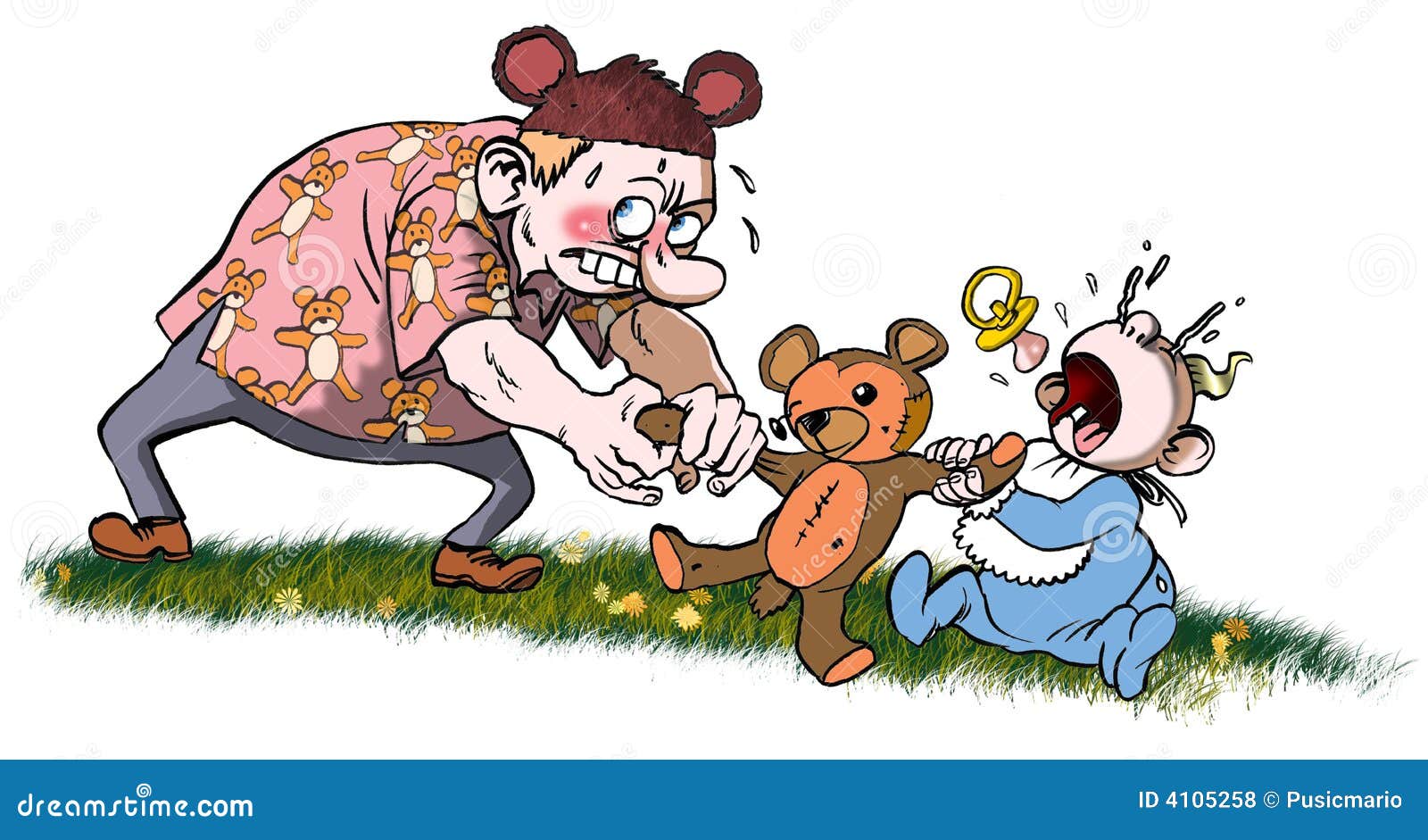 Baby fight stock illustration. Illustration of tears, quarrl - 4105258