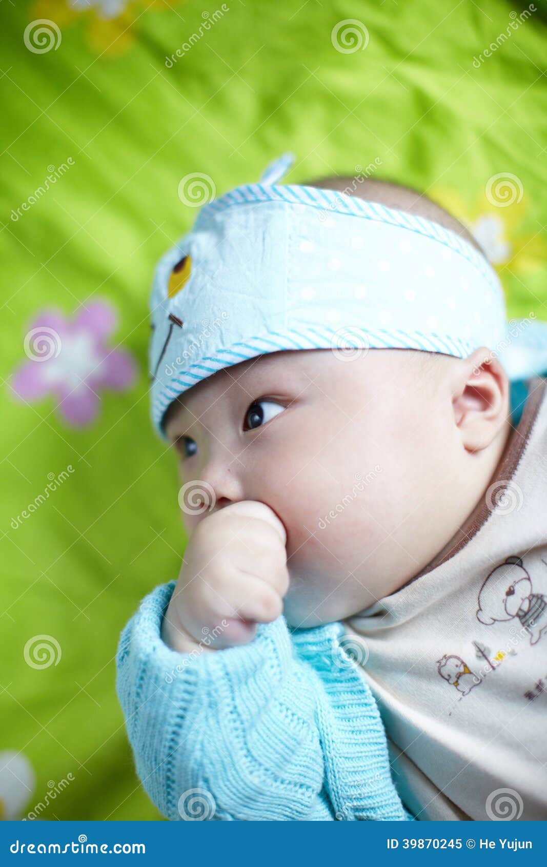 Baby with finger in mouth stock image. Image of cute - 39870245