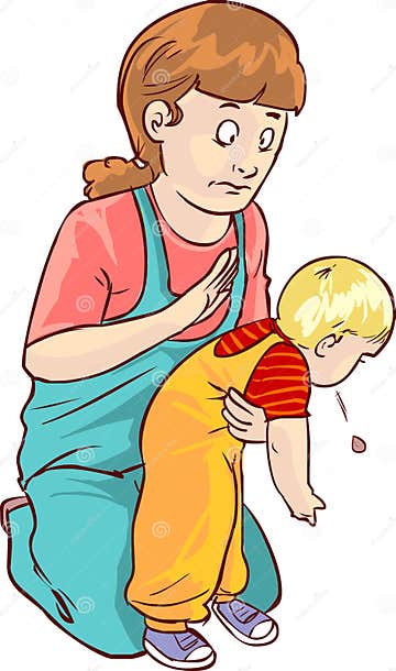 Baby first aid stock vector. Illustration of circulatory - 53656985