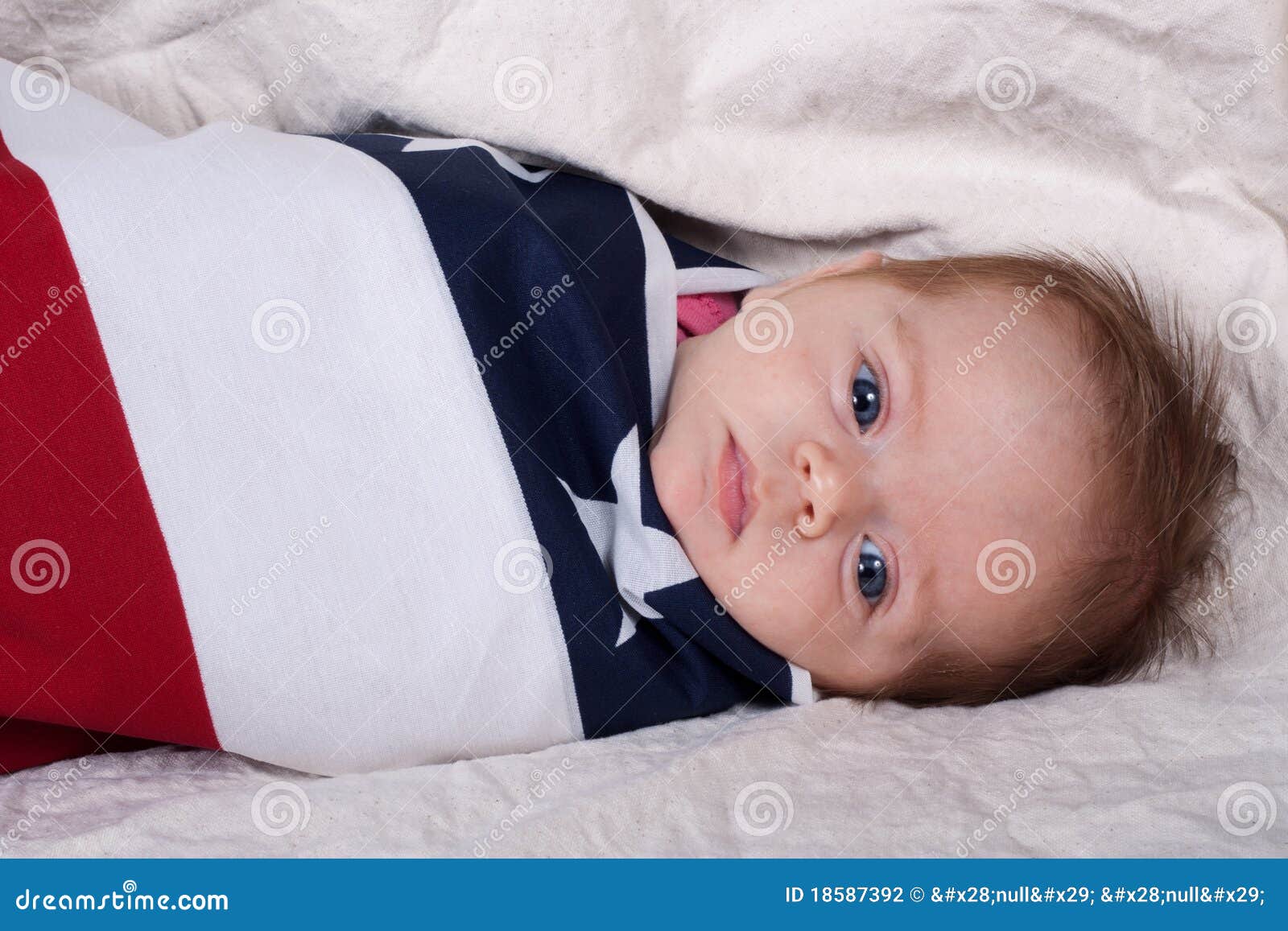 Baby in a Flag stock photo. Image of national, flag, innocence - 18587392