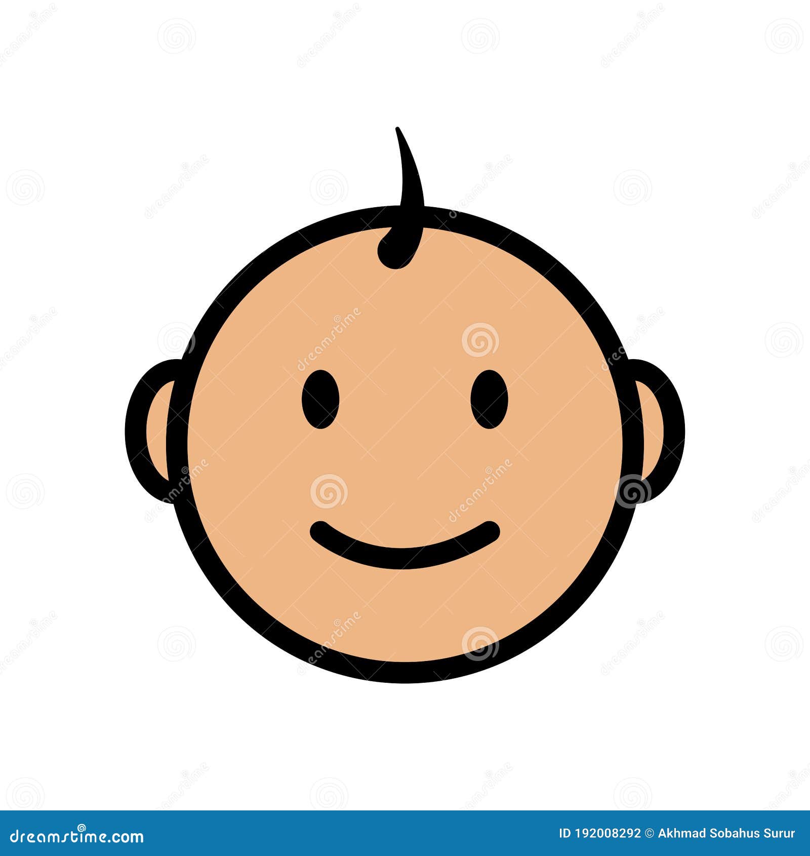 Baby Flat Icon. Design Vector Stock Vector - Illustration of isolated ...