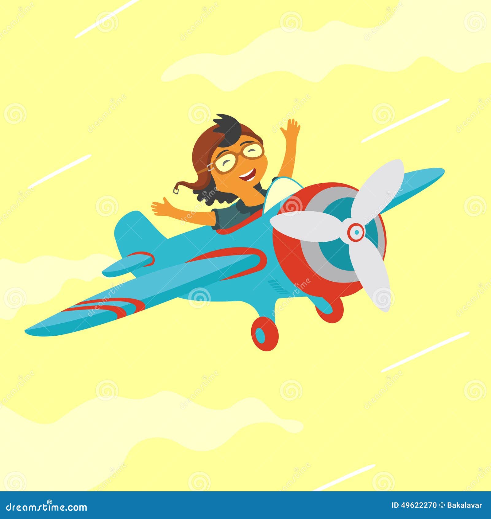 Baby Flying on a Plane stock vector. Illustration of baby - 49622270