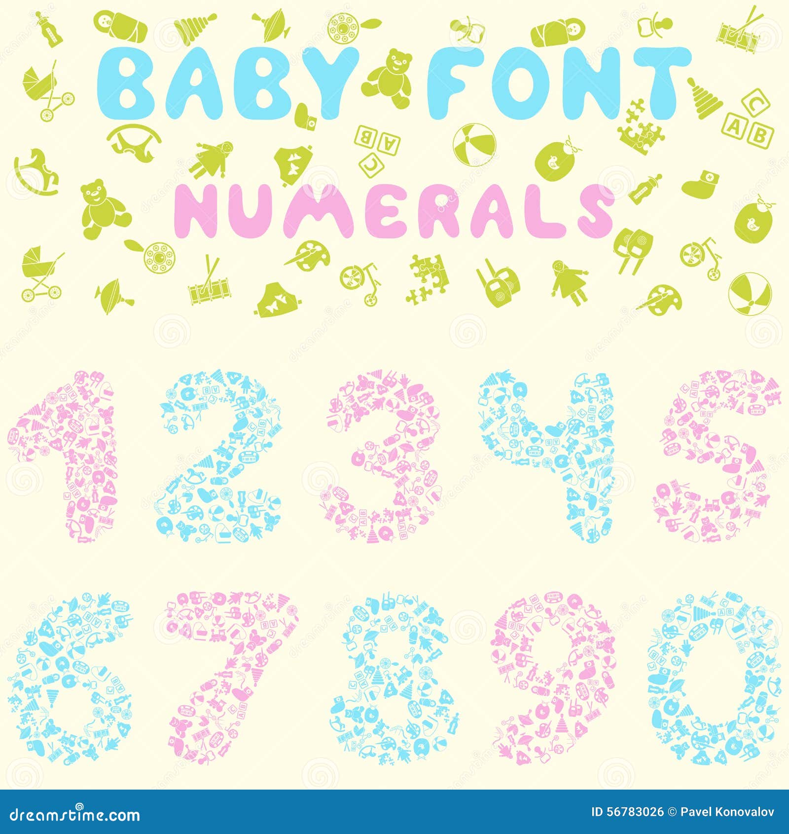 Baby font design stock vector. Illustration of beautiful - 56783026