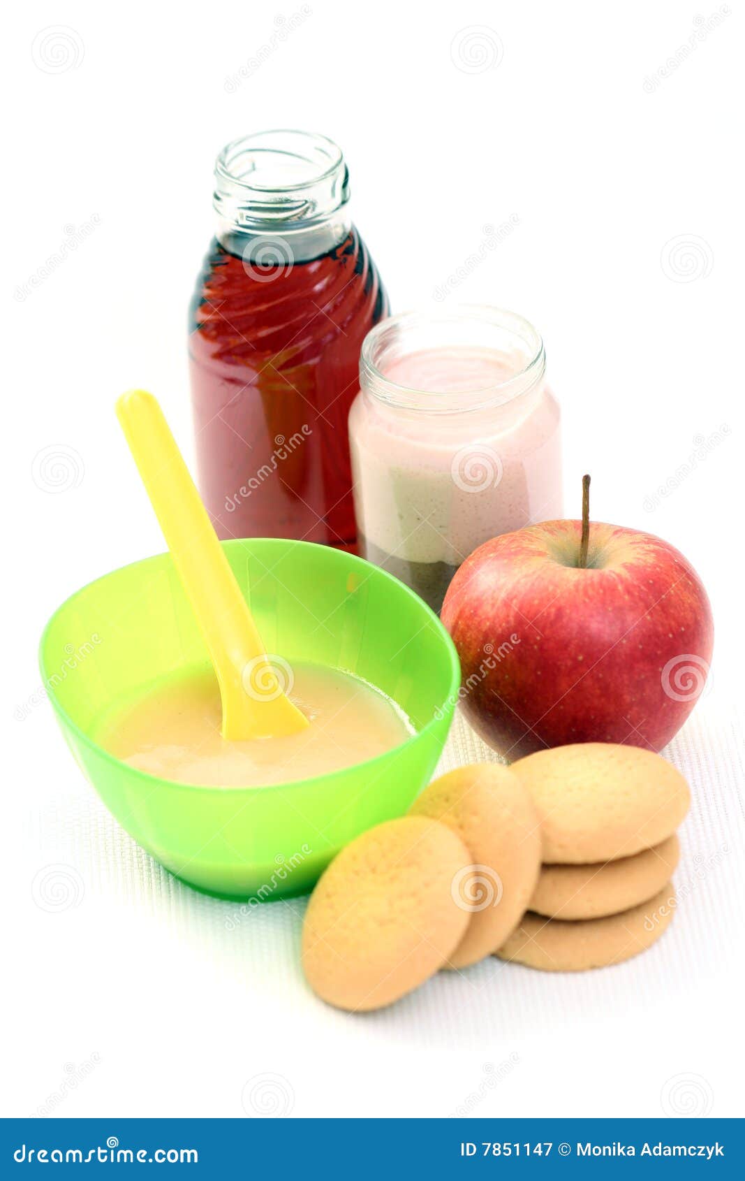 Baby food stock image. Image of dessert, healthy, apple - 7851147