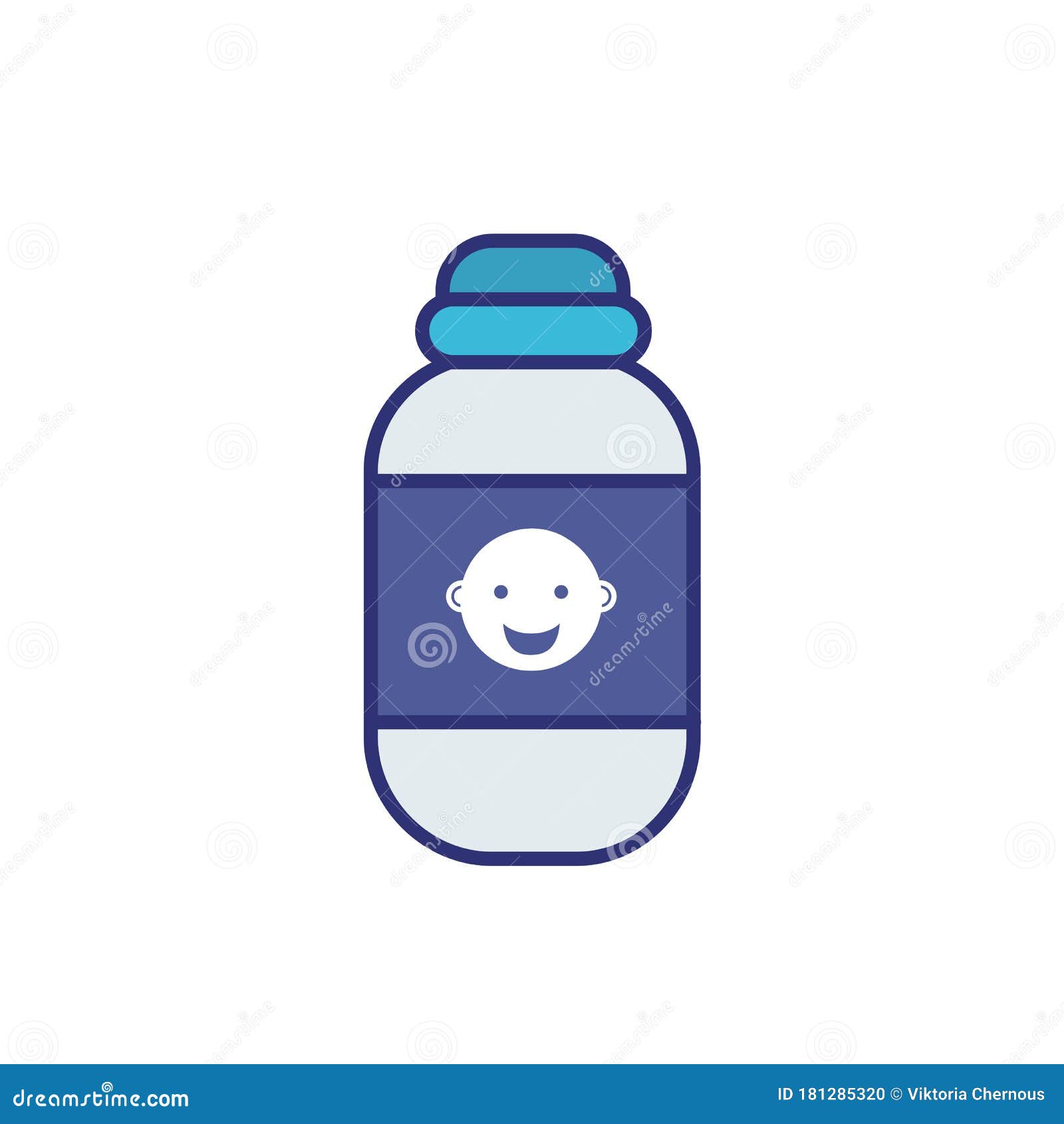 Baby Food Icon, Vector Illustration Stock Illustration - Illustration ...