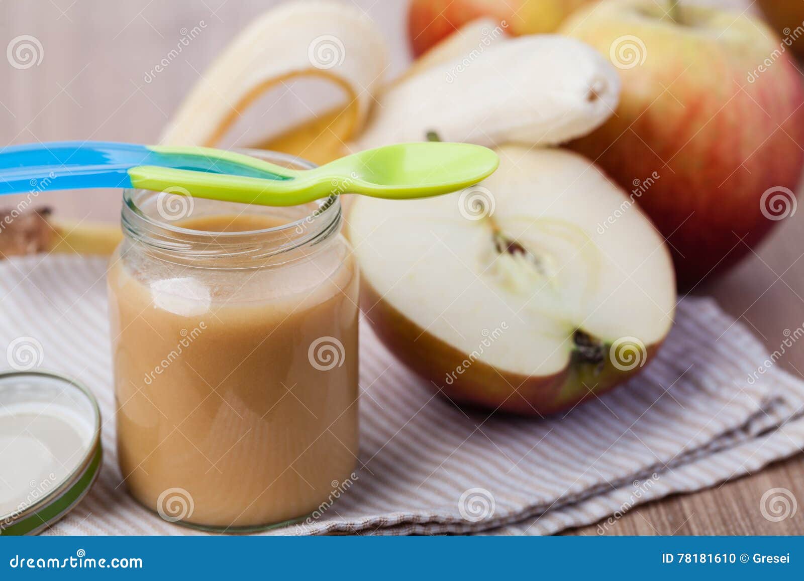 Baby food stock photo. Image of baby, bowl, meal, fruit - 78181610
