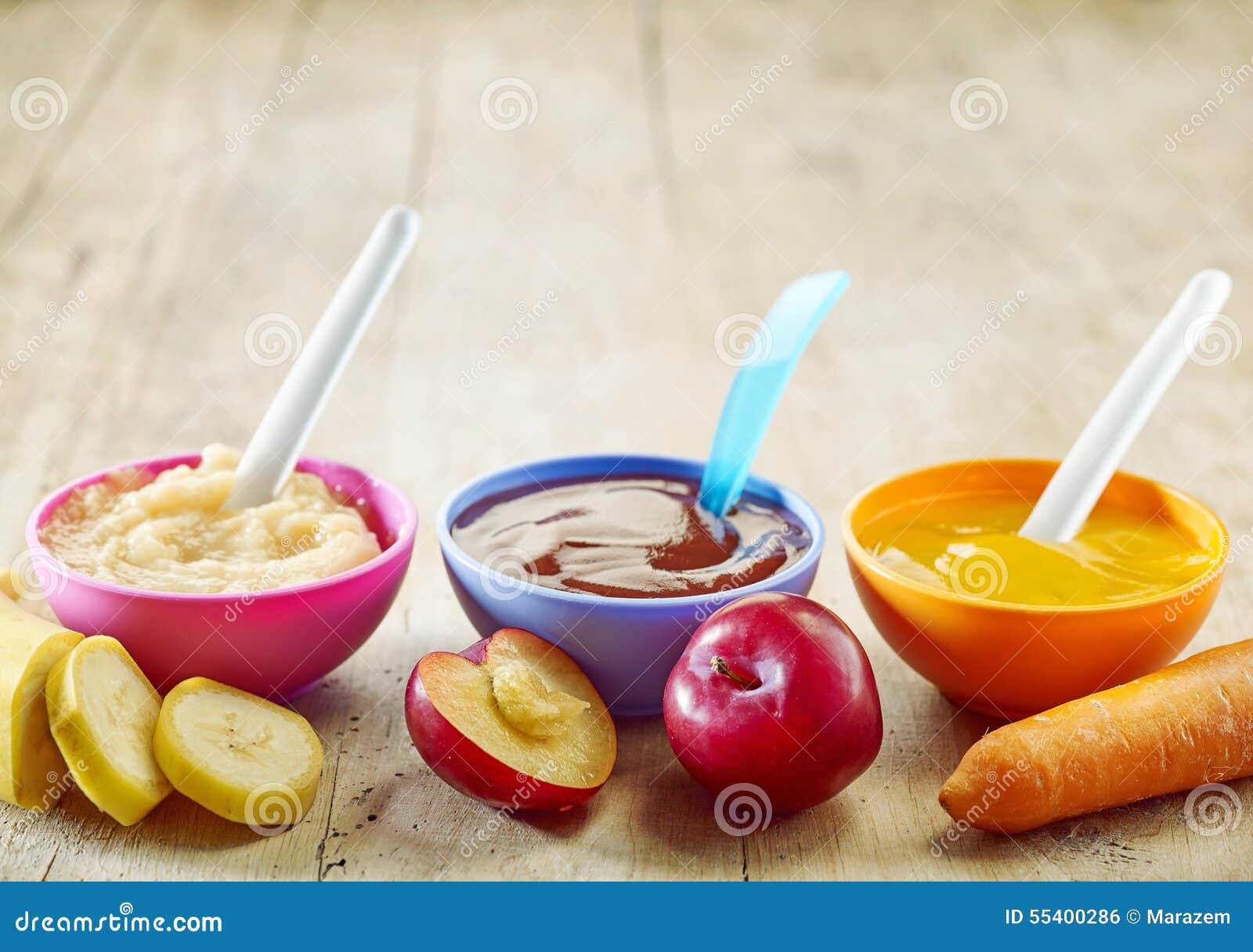 Baby food stock photo. Image of fruit, assortment, mash - 55400286