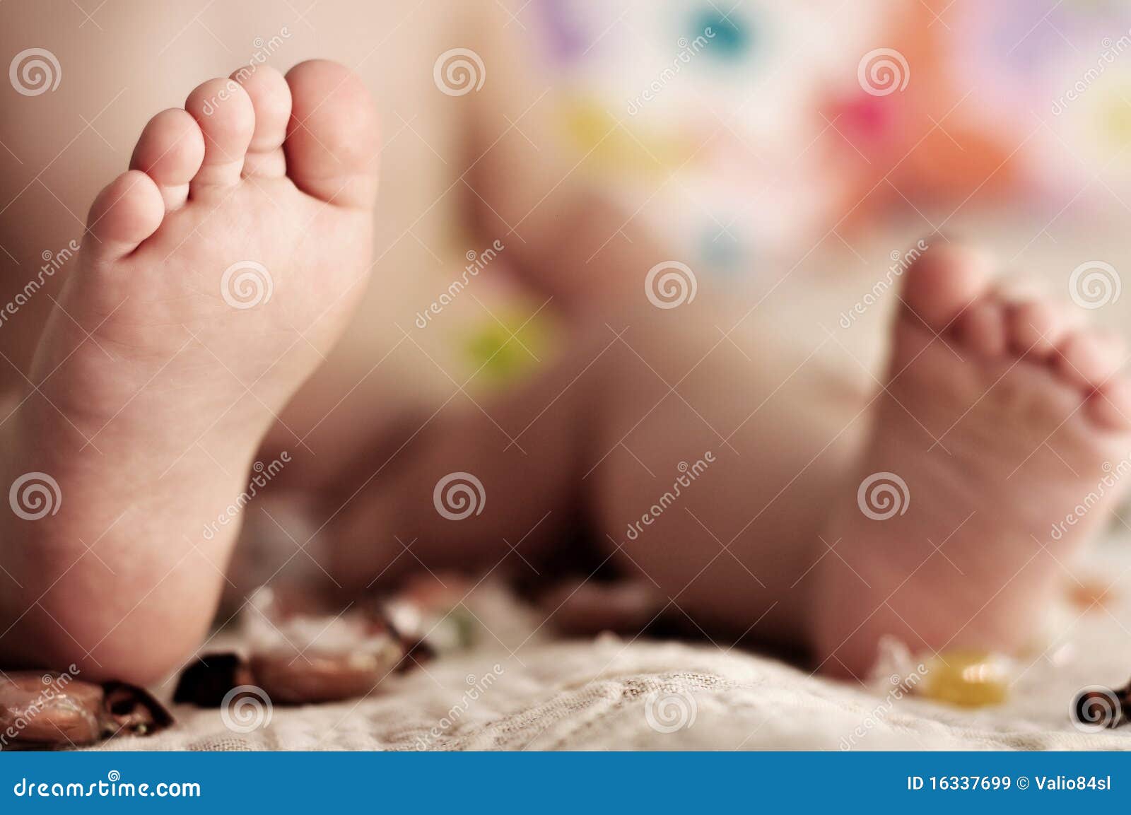 Baby foot stock image. Image of dream, laying, birth - 16337699