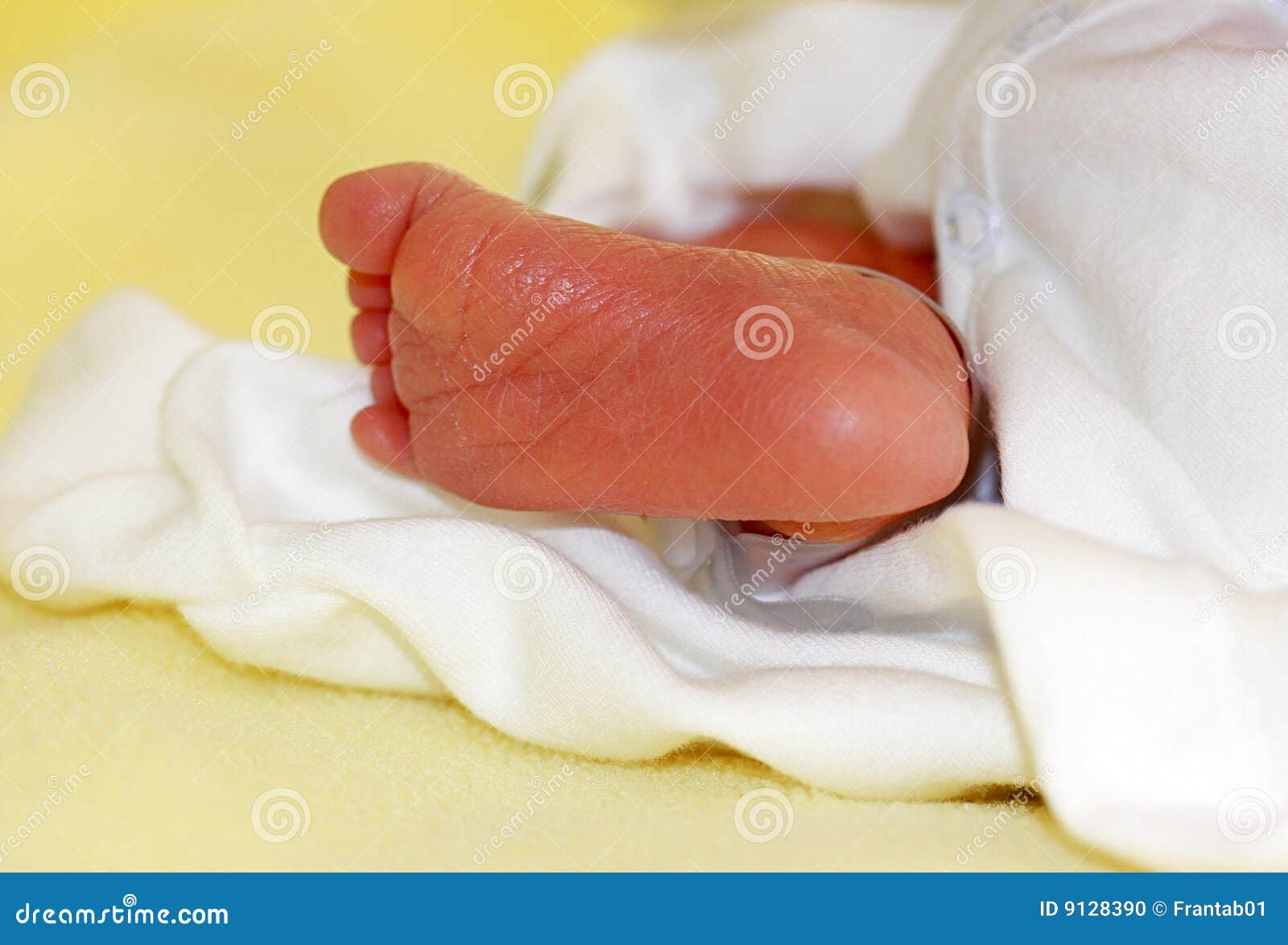 Baby foot stock photo. Image of cloth, care, born, cute - 9128390