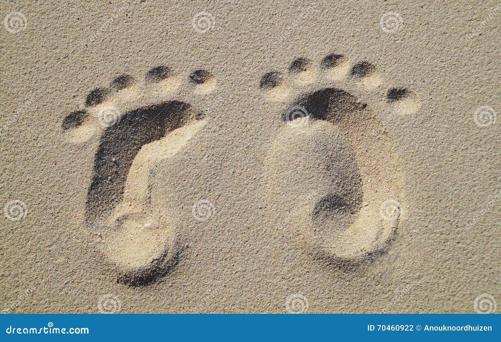 Baby Footprints on the Beach Stock Photo - Image of water, footprints ...