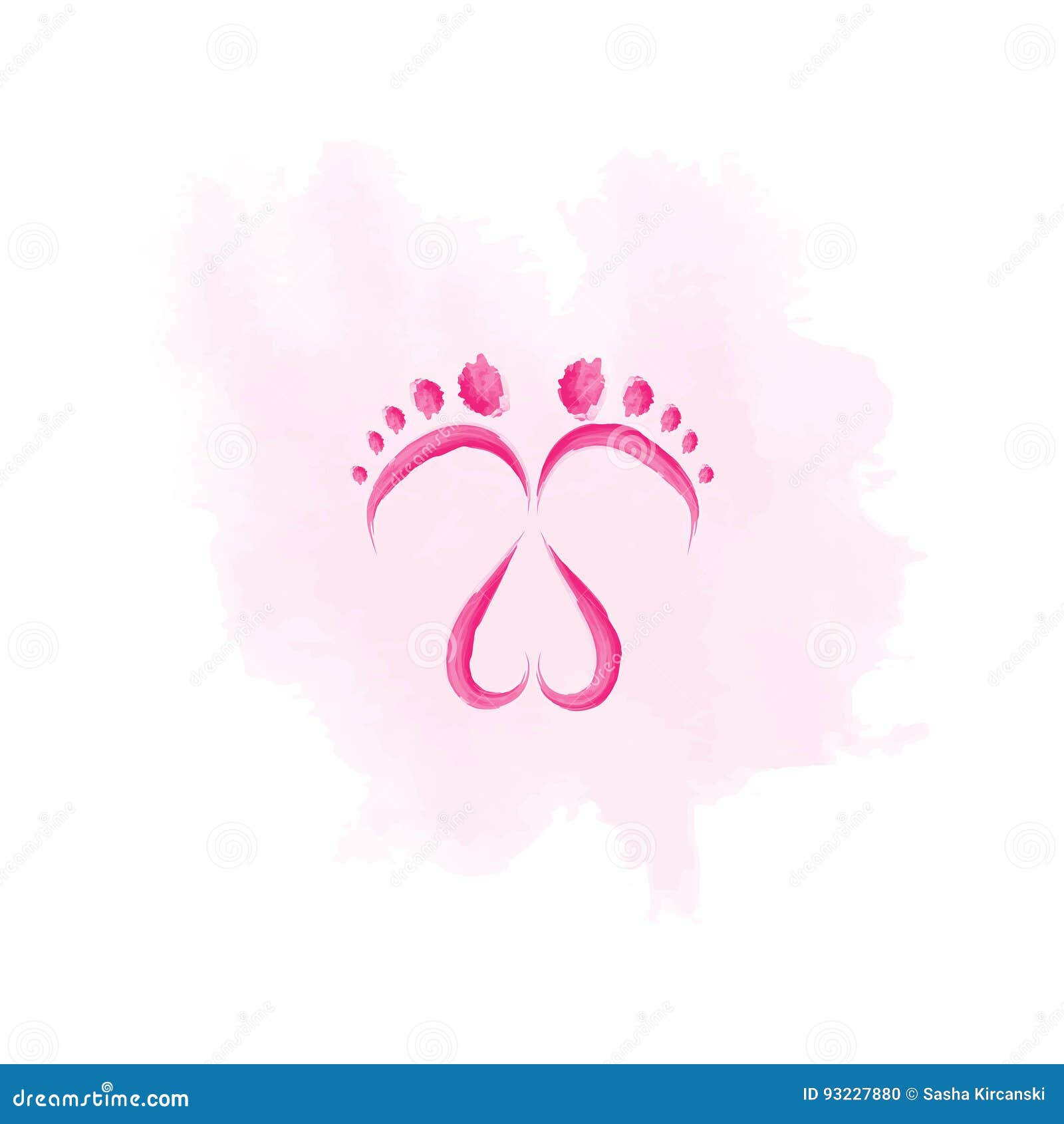 Baby Footsteps Seamless Pattern Vector Illustration | CartoonDealer.com ...