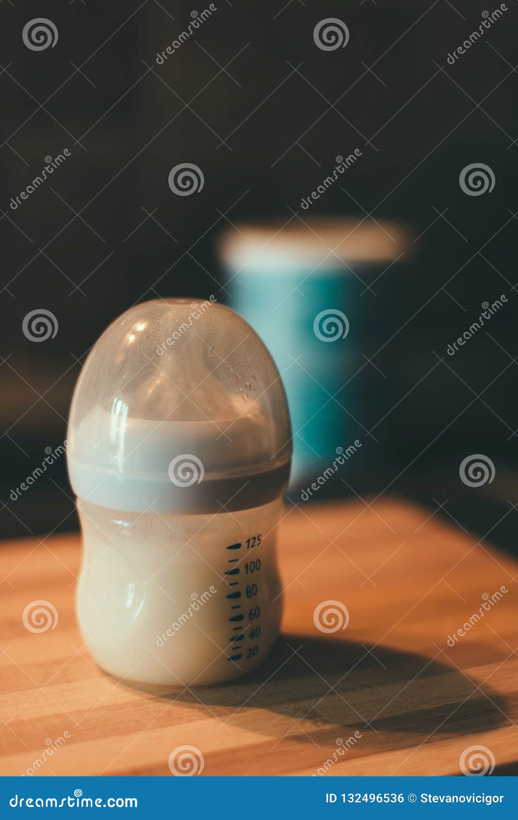 Baby Formula in Milk Bottle Stock Photo - Image of parenthood, mixed ...