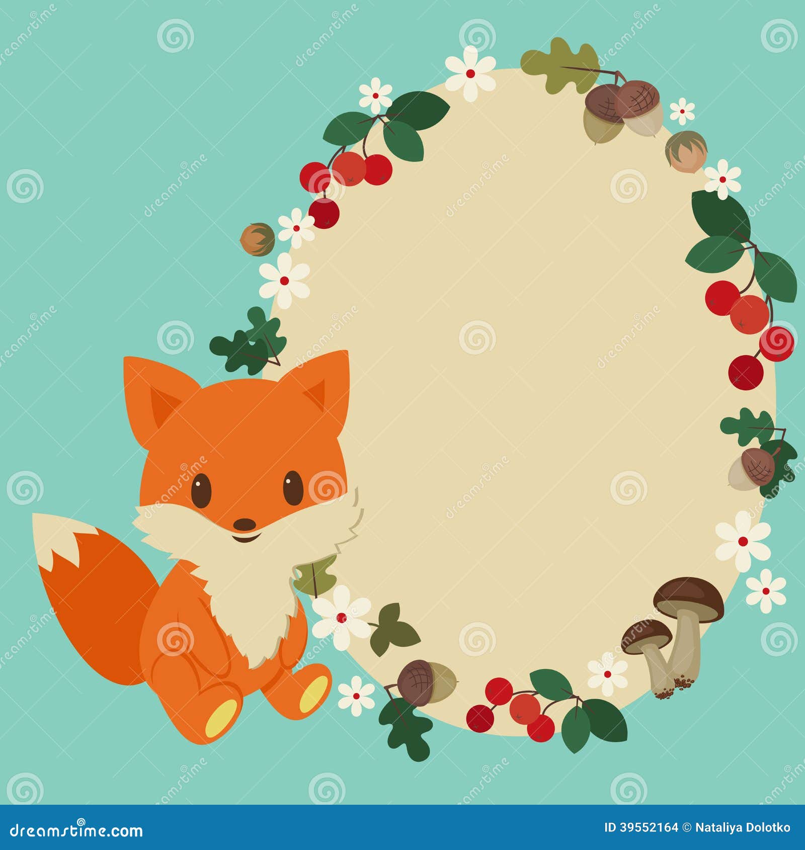 Baby Forest Animals Border