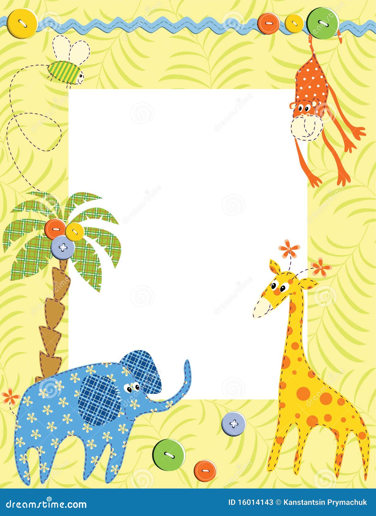 Baby frame or card stock vector. Illustration of card - 16014143