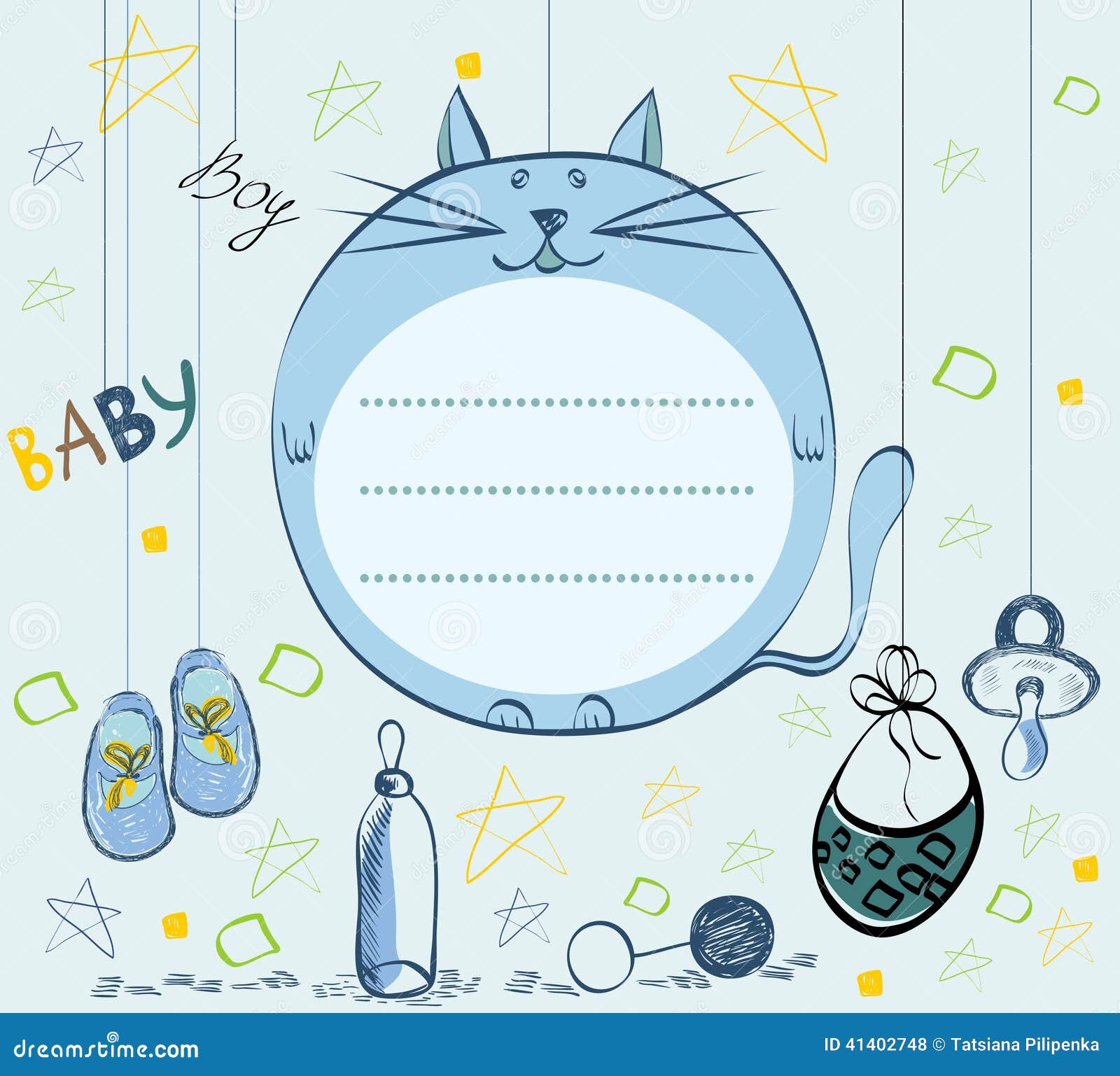 Baby Frame stock vector. Illustration of drawing, decoration - 41402748