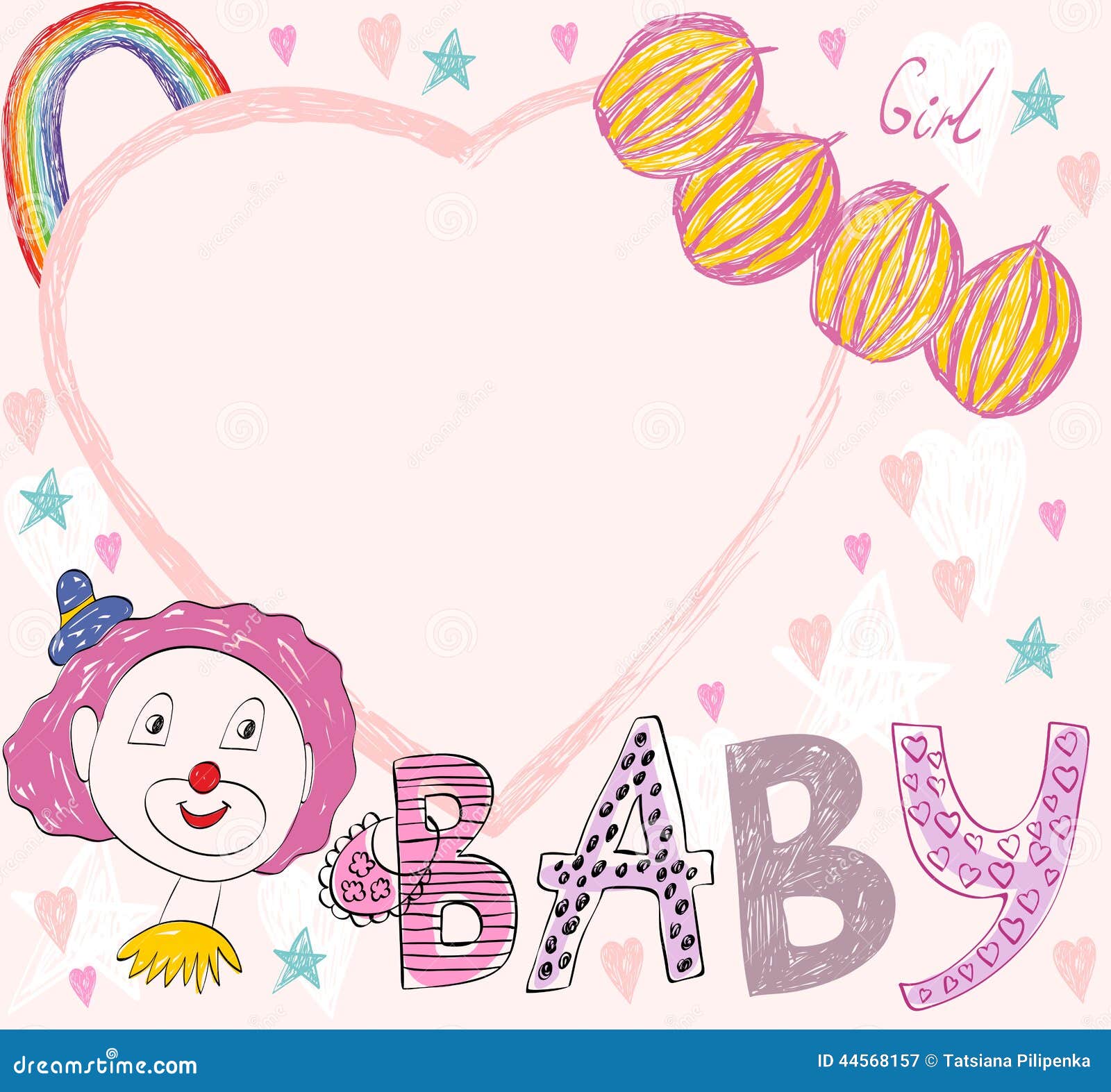 Baby Frame Cartoon Vector | CartoonDealer.com #44568157