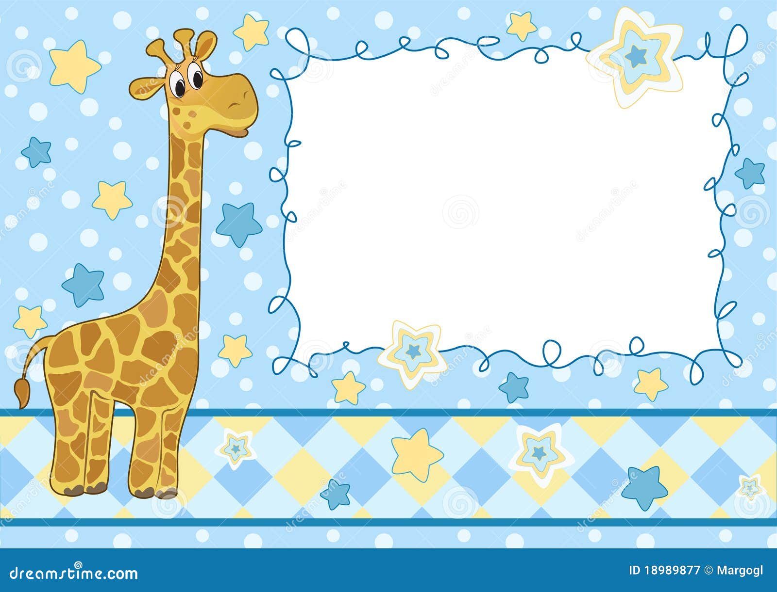 Baby Giraffe Clip Art Border