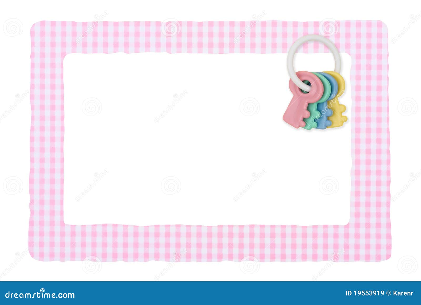Baby Frame for girl stock image. Image of frame, checkered - 19553919