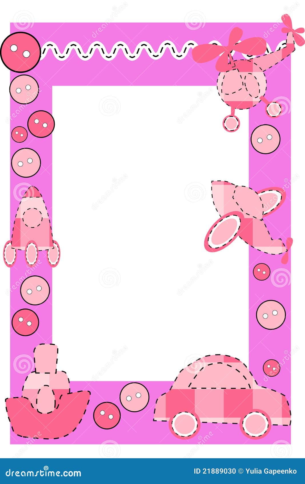 Baby Frame or Greeting Card Stock Vector - Illustration of text, poster ...