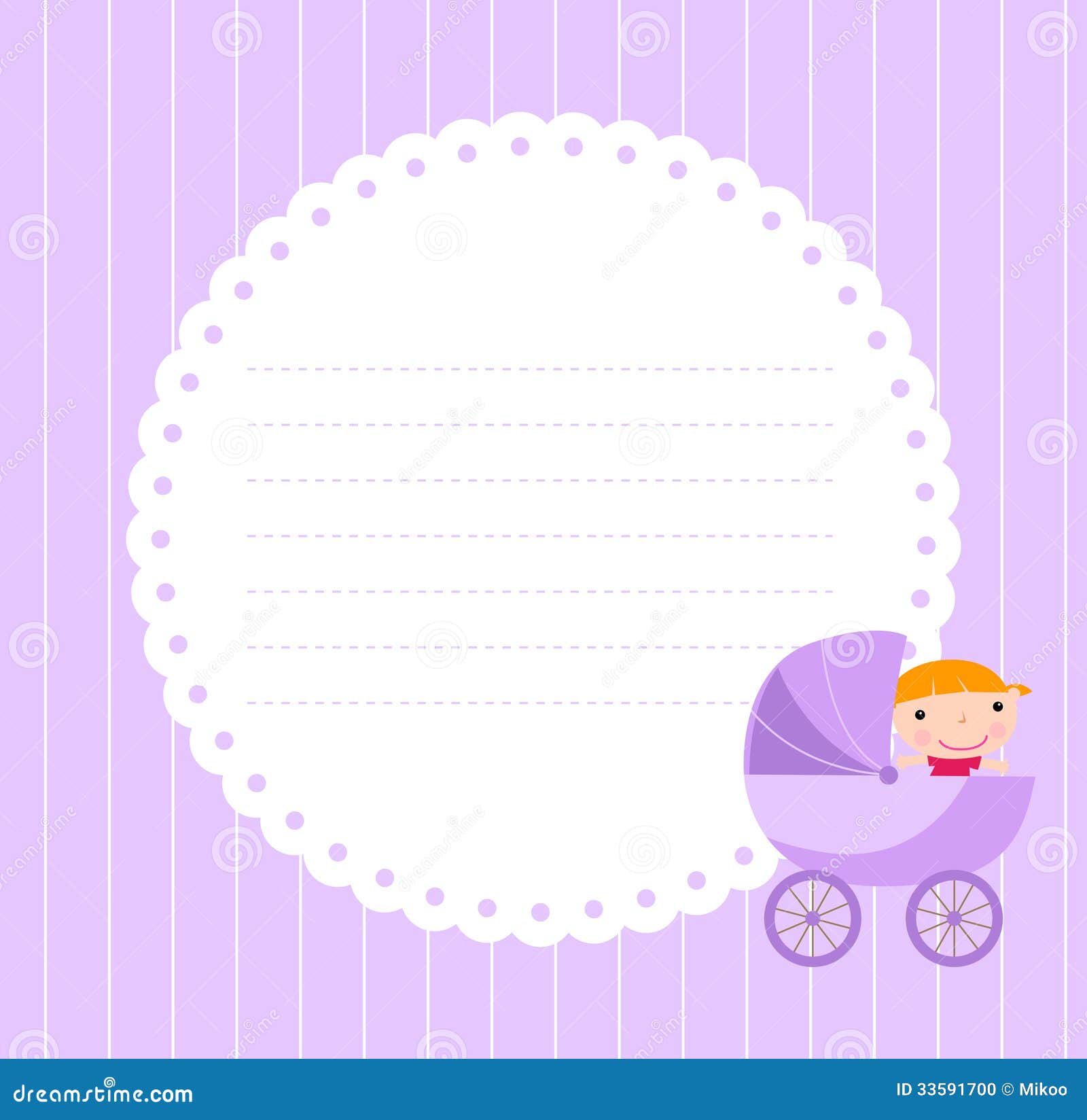 Baby frame stock vector. Illustration of birth, buggy - 33591700