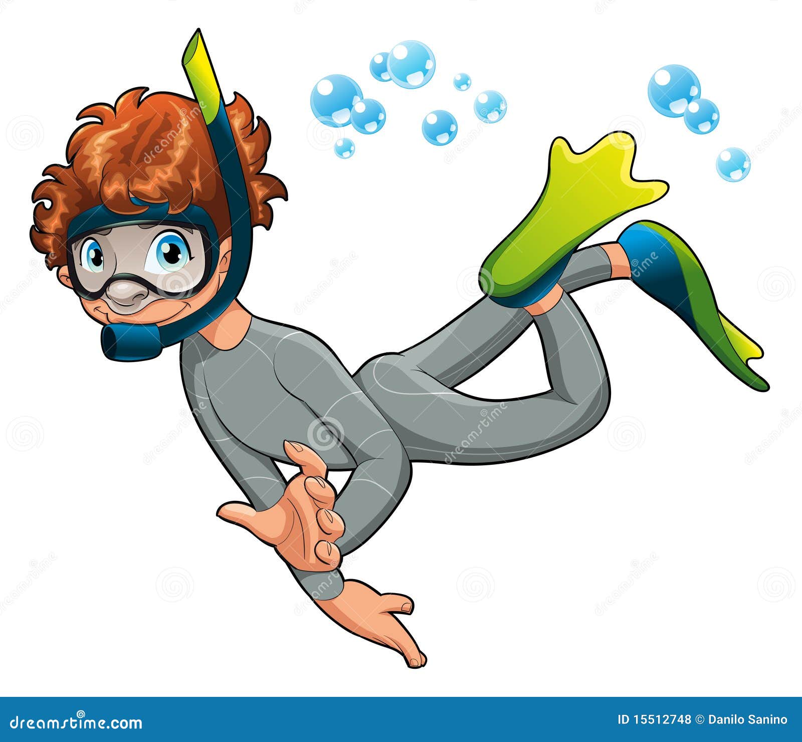 Diver Frogman Plunger Icon Of 3 Types Color, Black And White, Outline ...