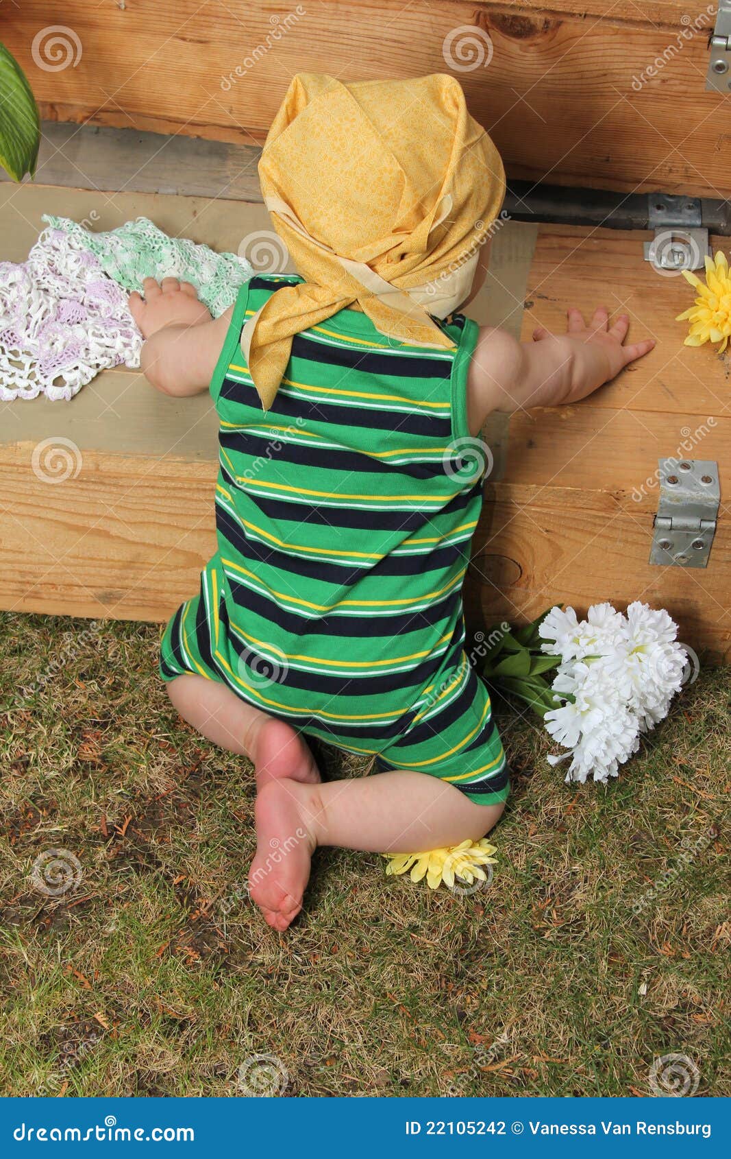 Baby in Garden stock photo. Image of grass, beautiful - 22105242