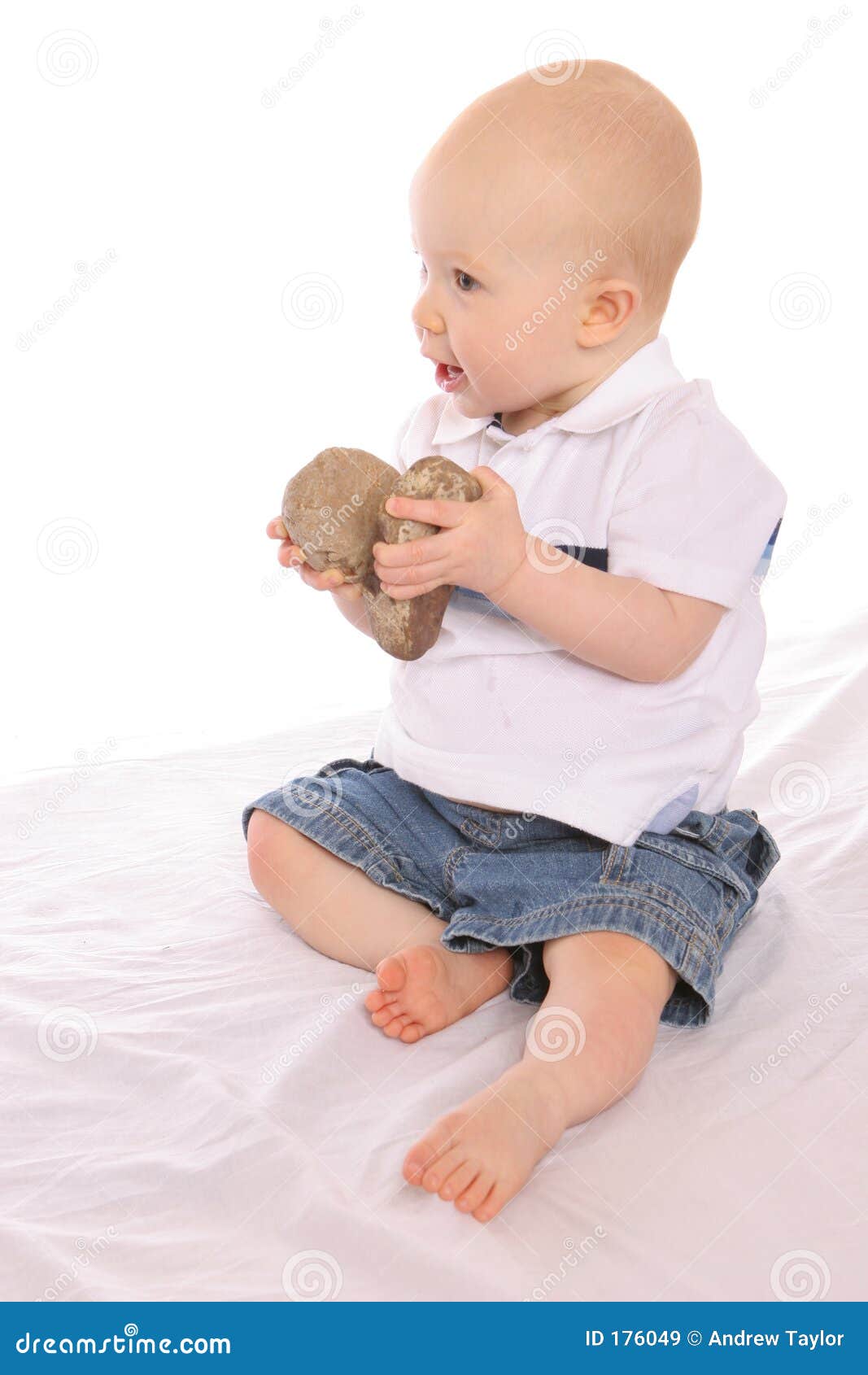 Baby Geologist two stock image. Image of isolated, adopt - 176049