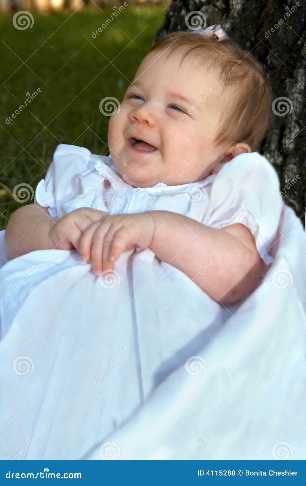 Baby Giggles stock photo. Image of grinning, gripping - 4115280